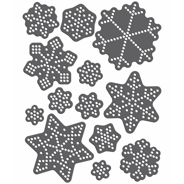 Magnetic Rhinestone Template Set - SNOWFLAKES 1" to 4" - Walmart.com