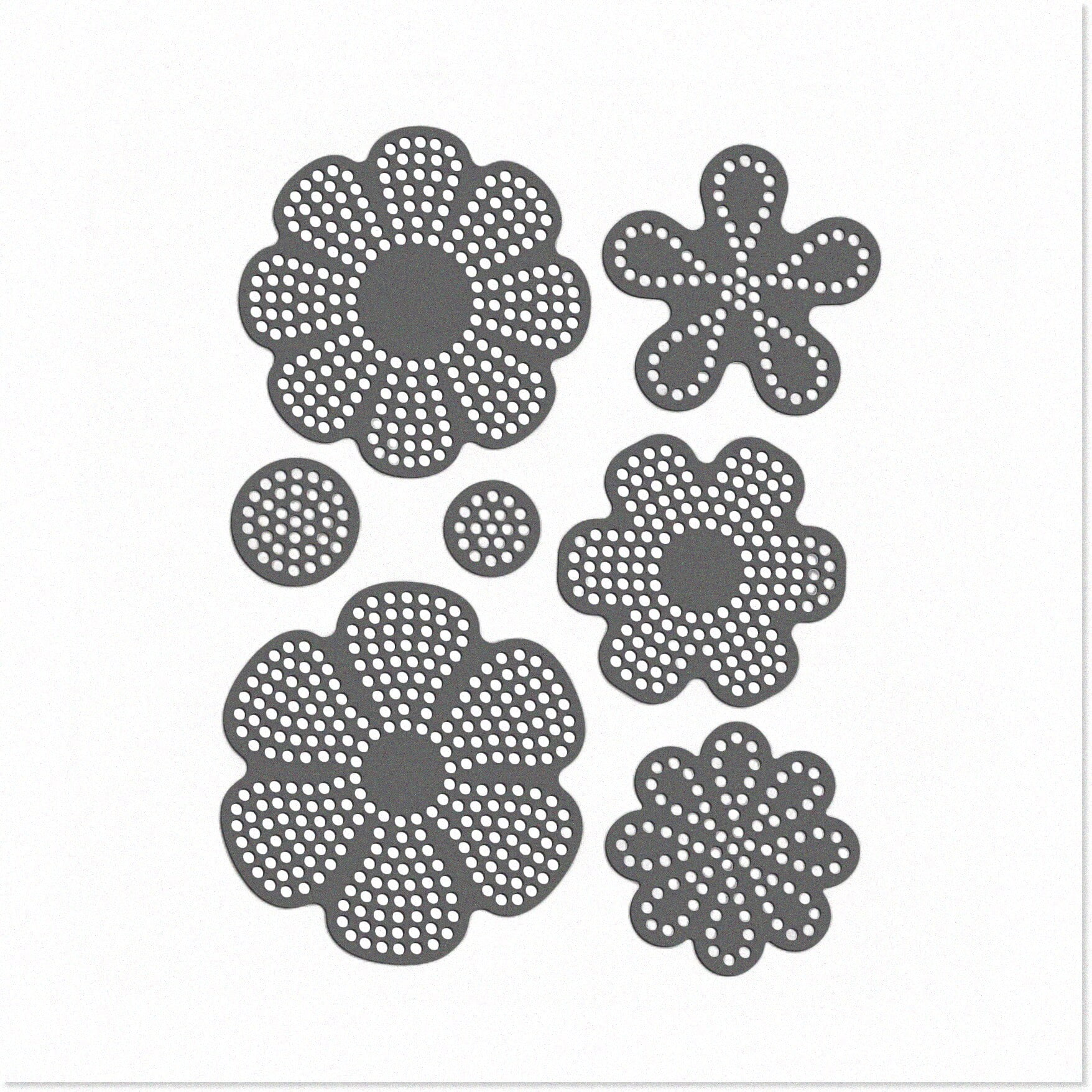 Magnetic Rhinestone Template for Elegant Black Flowers - Walmart.com