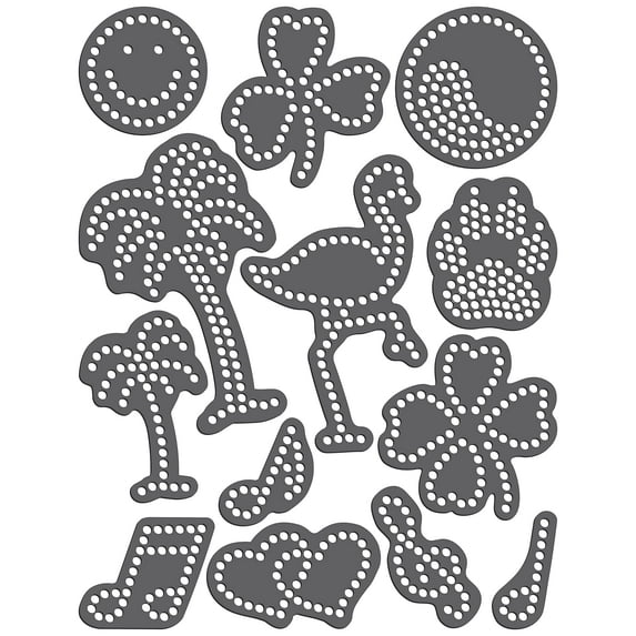 Magnetic Rhinestone Template(s) - VARIETY - Single Color Designs ...