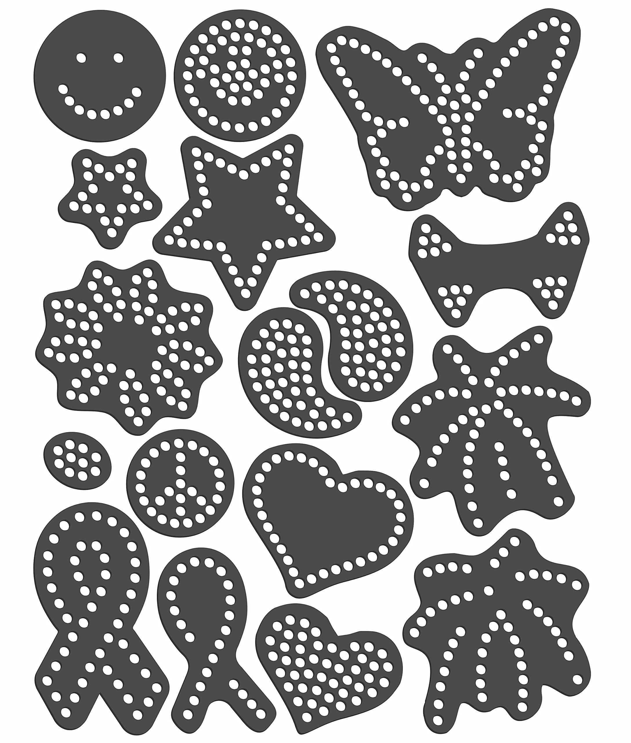 Magnetic Rhinestone Template(s) - VARIETY - Two Color Designs - Walmart.com