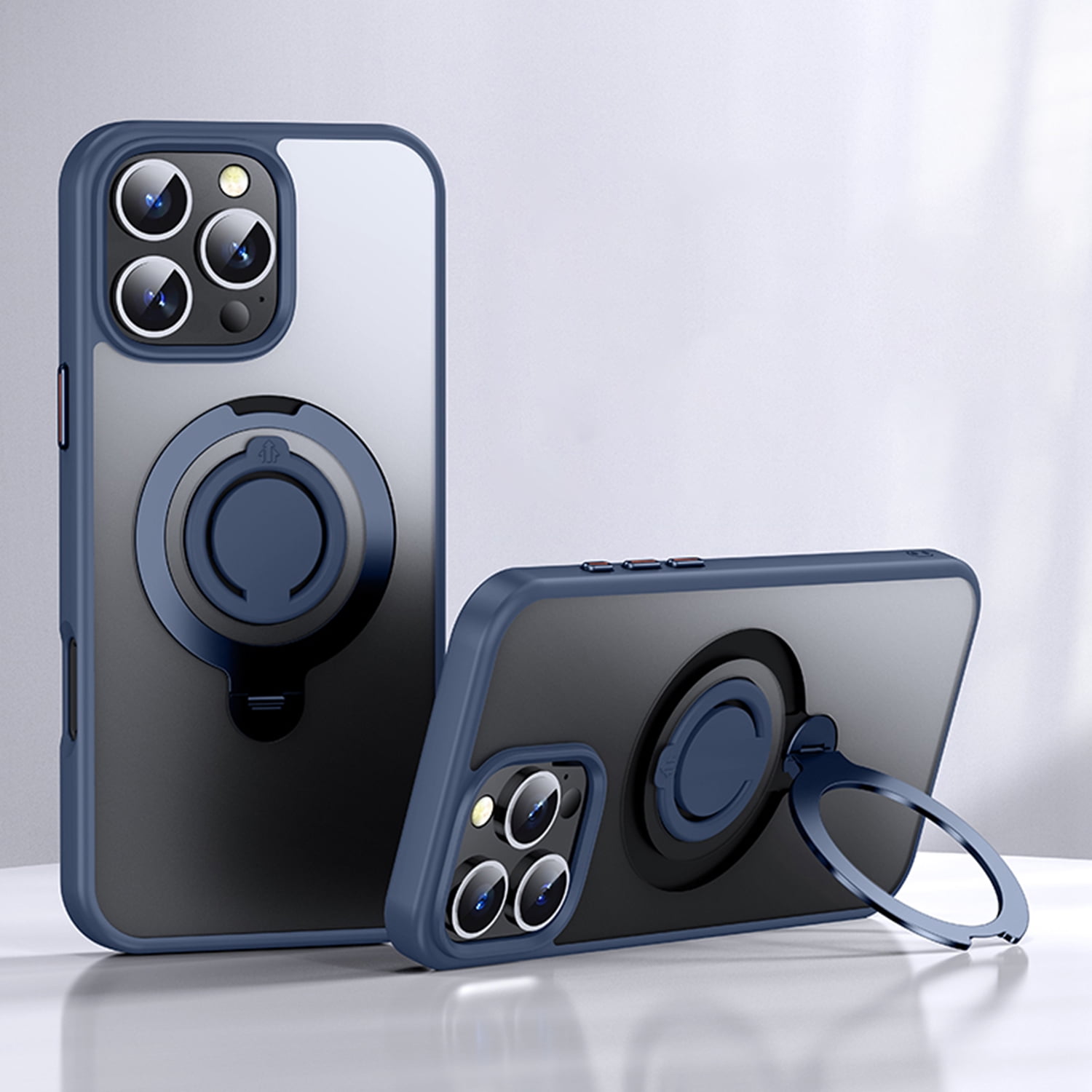 Magnetic Ring Stand for iPhone 15 Case, Silicone Finger Ring Grip Stand ...