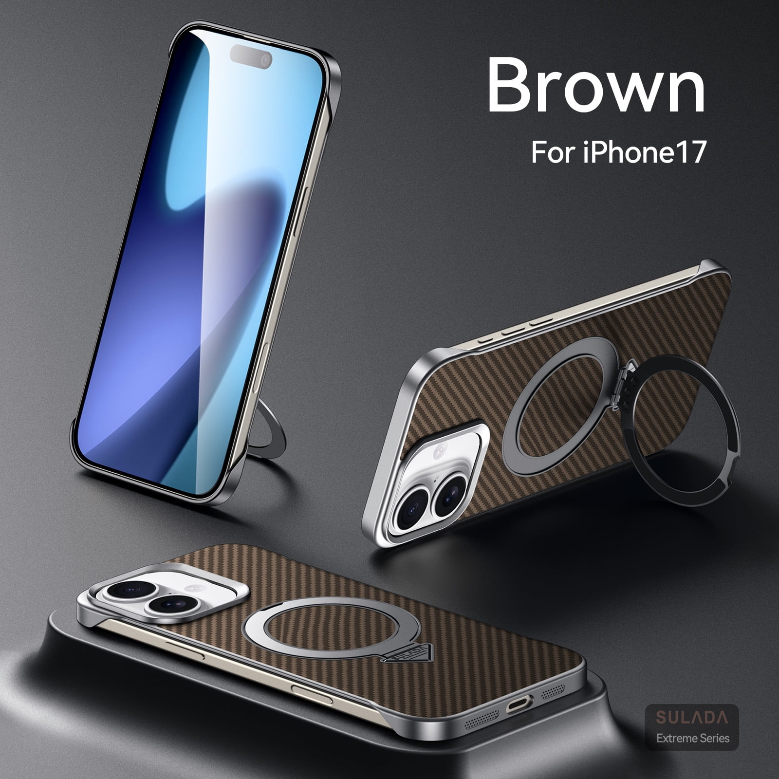 Magnetic Ring Stand for iPhone 17 Case [Compatible with Mag-Safe ...