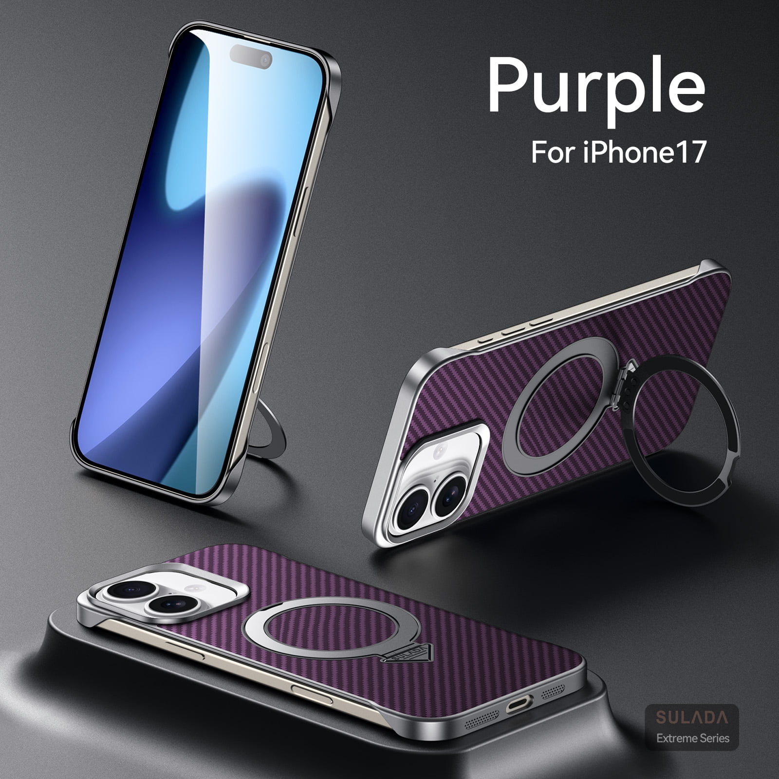 Magnetic Ring Stand for iPhone 17 Case [Compatible with Mag-Safe ...