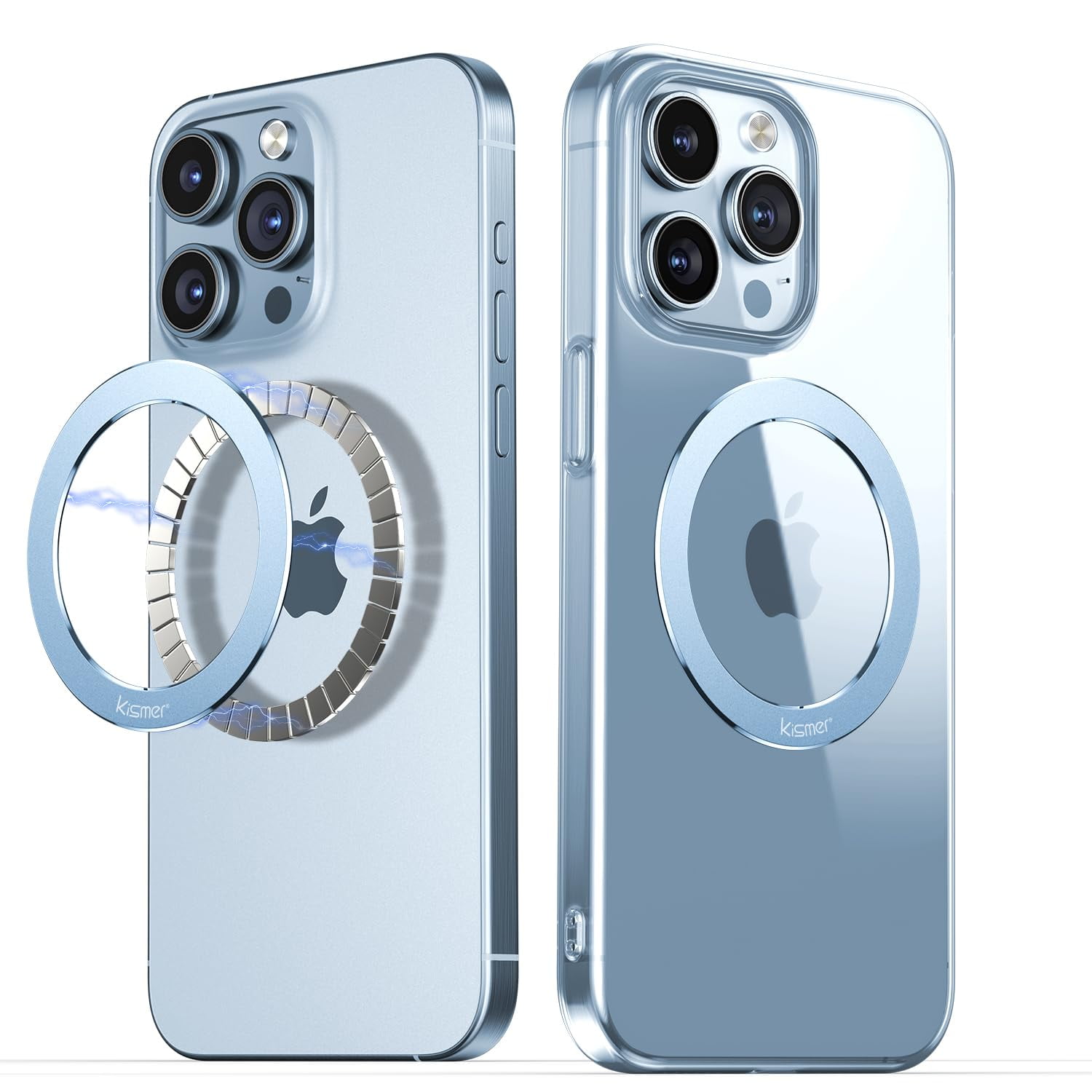 Magnetic Ring Sticker for Magsafe Phone Magnet 2 Pack, Upgrade Bulit-in ...