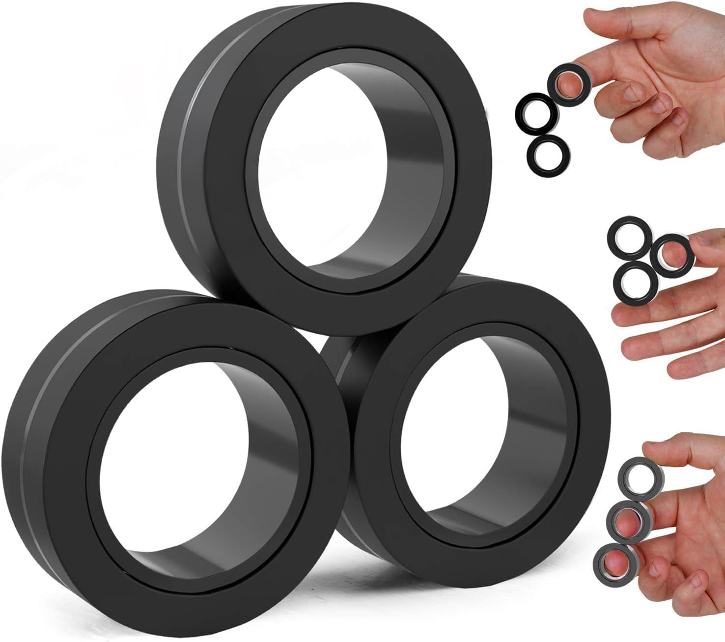Magnetic Rings - Fidget Toys Adults - Magnetic Fidget Rings - Endless ...