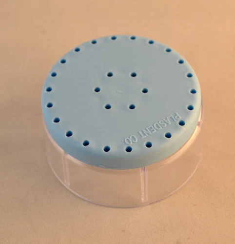 Magnetic Round Dental Lab Bur Block Holder Station Holds 28 Burs ...