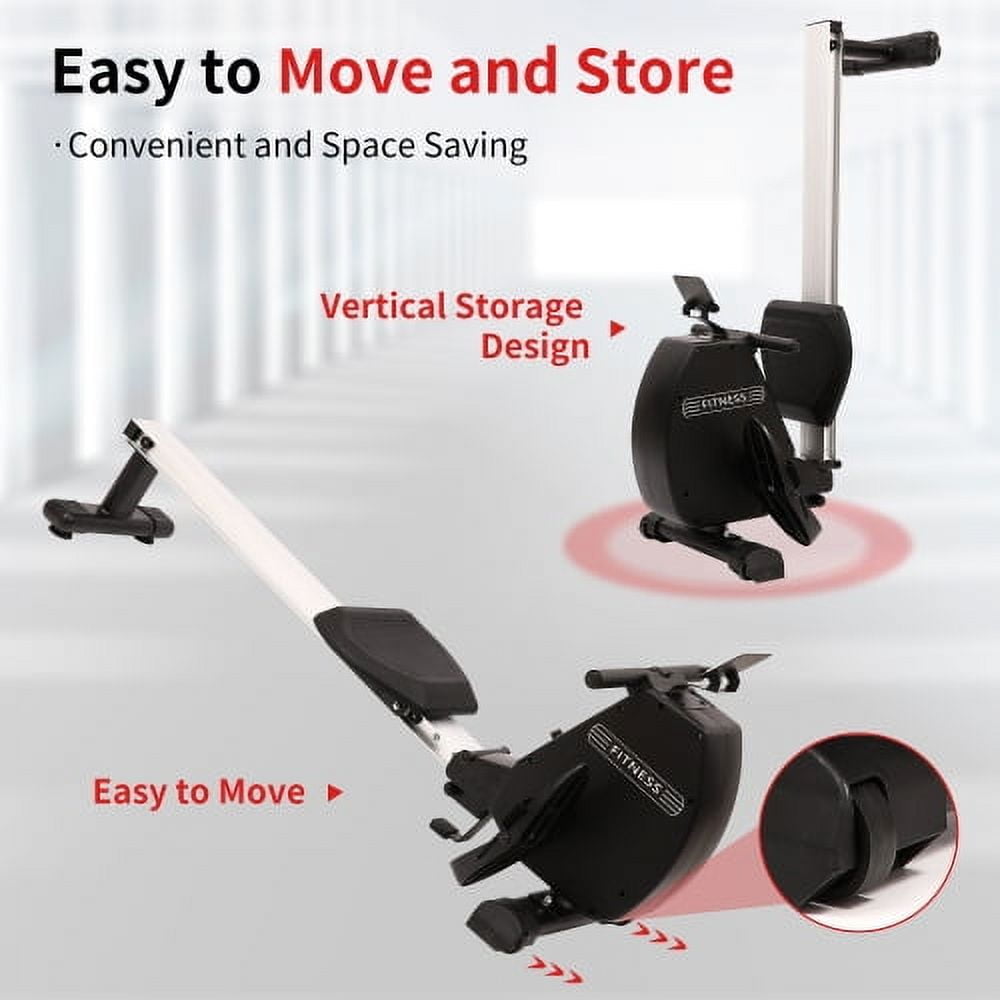 Magnetic Rowing Machines for Home, Foldable Rowing Machine with 8-Level ...