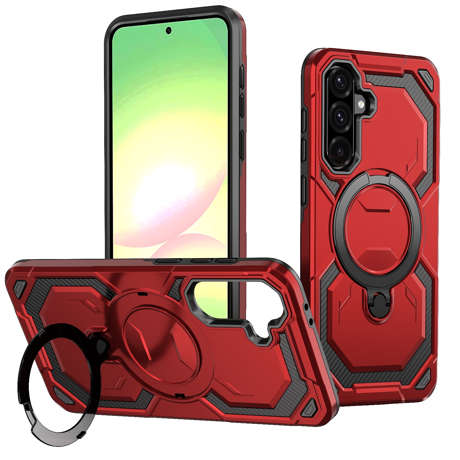 Magnetic for Samsung Galaxy A35 Case with Kickstand, [Compatible with ...