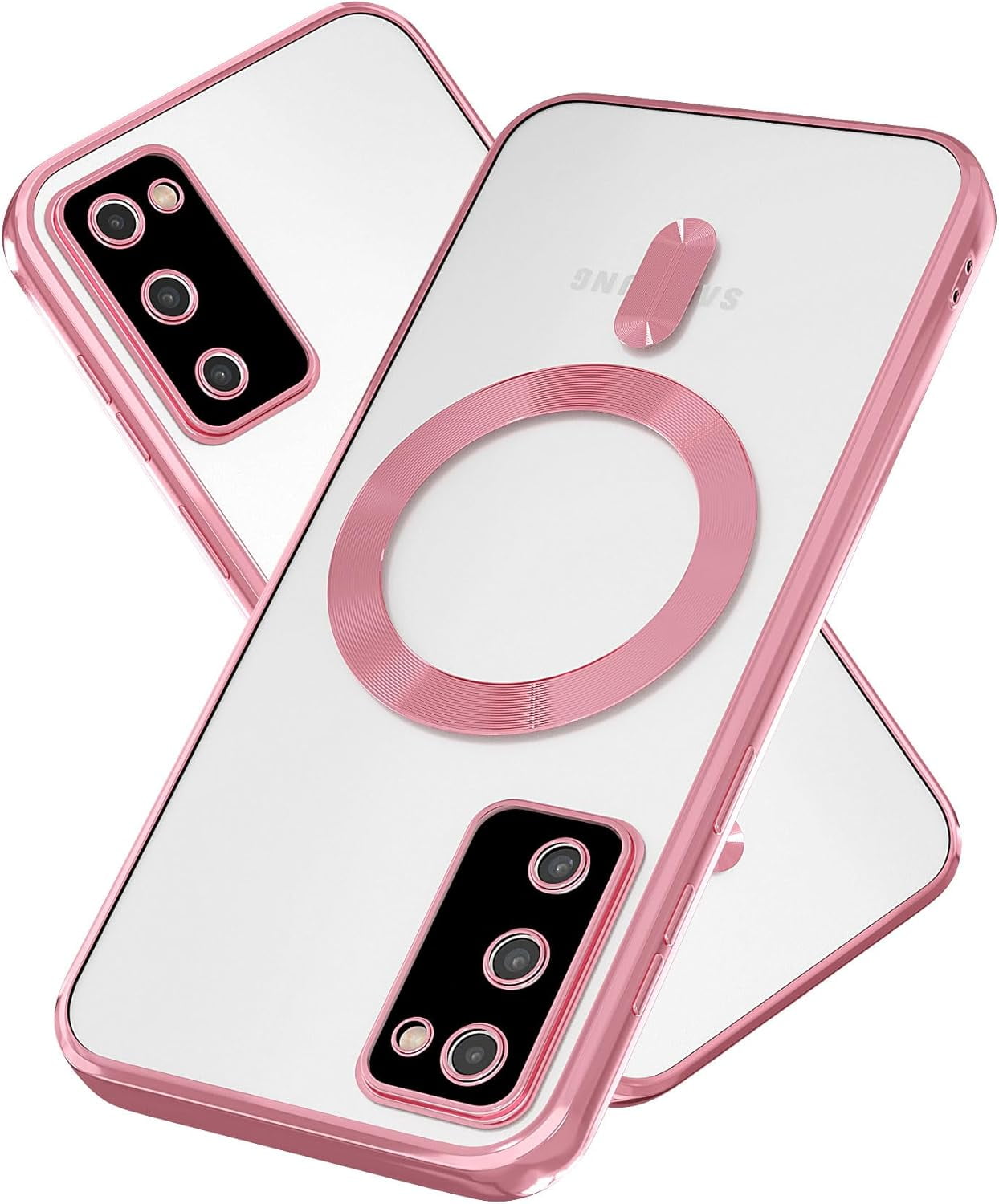 Magnetic for Samsung Galaxy S20 FE Case,Electroplated Clear Slim ...