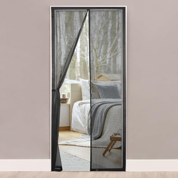 Magnetic Screen Door, 37" x 83" Auto Closure Mesh Curtain, Heavy-Duty ...
