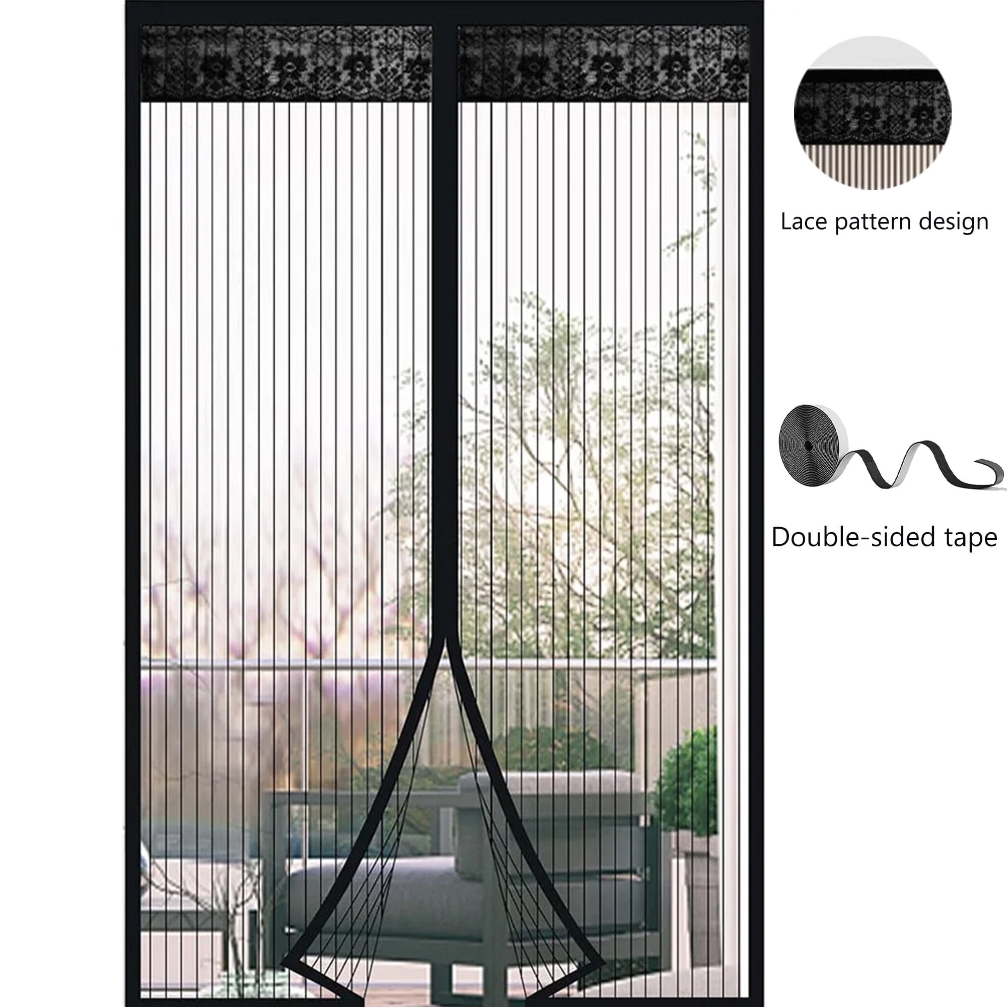 Magnetic Screen Door 39"×82" ,Heavy Duty Doors Screen Closure with ...