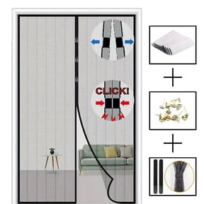 Magnetic Mesh Screen Door - Magic Bug & Mosquito Protector, Hands-Free ...