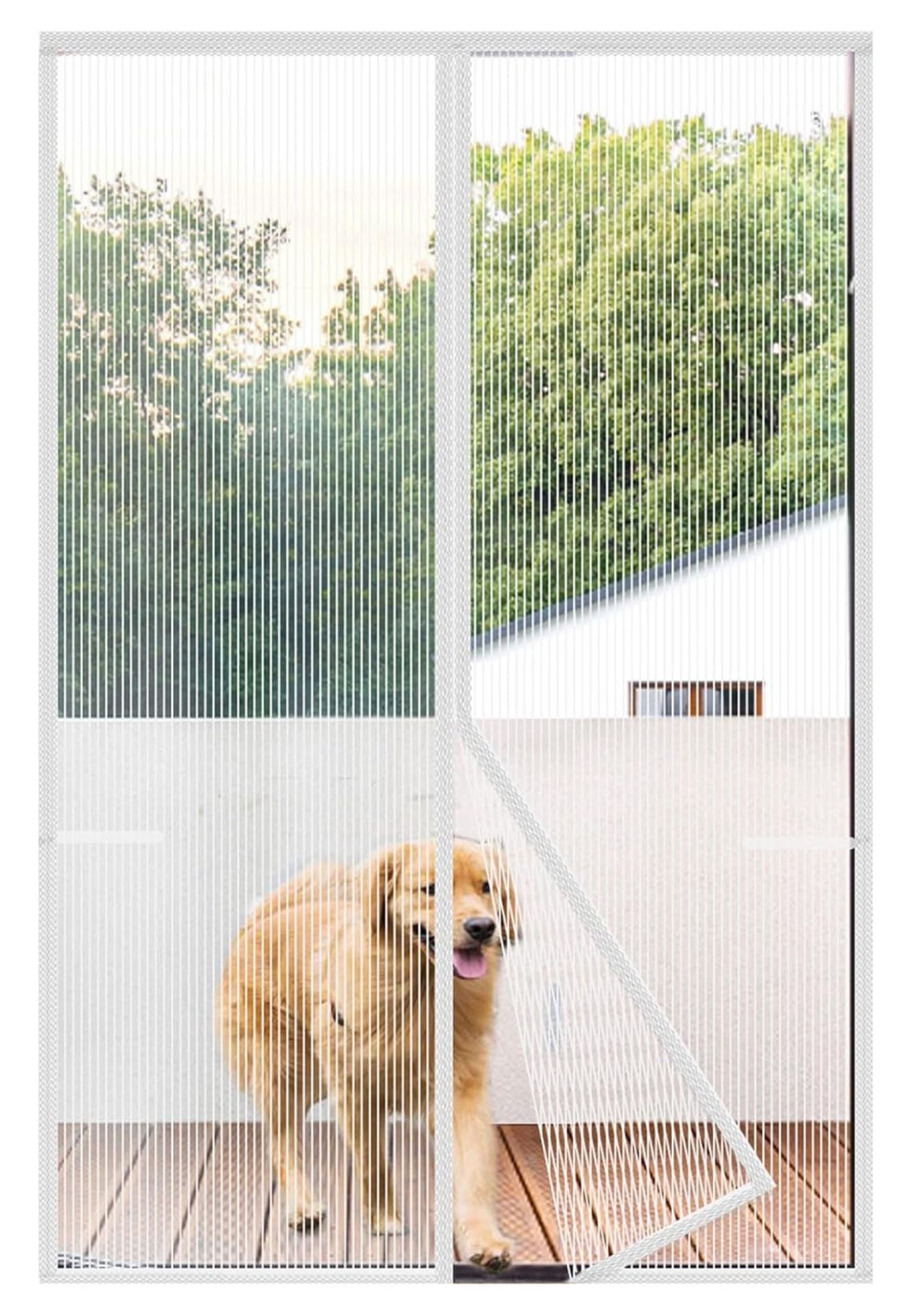 Magnetic Screen Door Fit Door Opening Size 42" x 96", Screen Itself ...