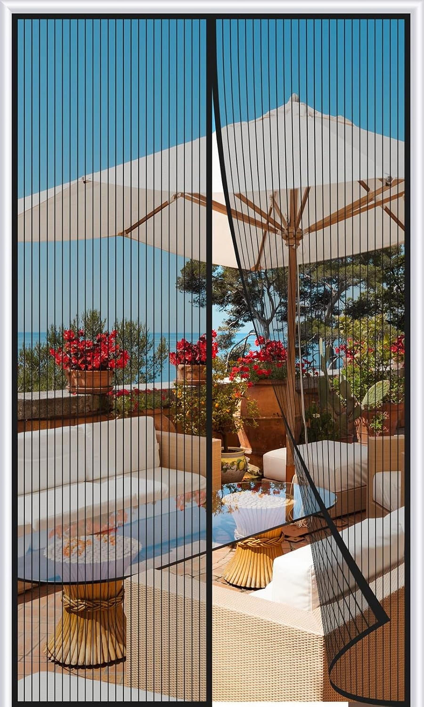 Magnetic Screen Door, Heavy Duty Mesh Screen Doors Magnetic Closure for ...