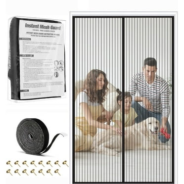 36" Instant Hook and Loop Screen Door for House Home Front Door Bug ...