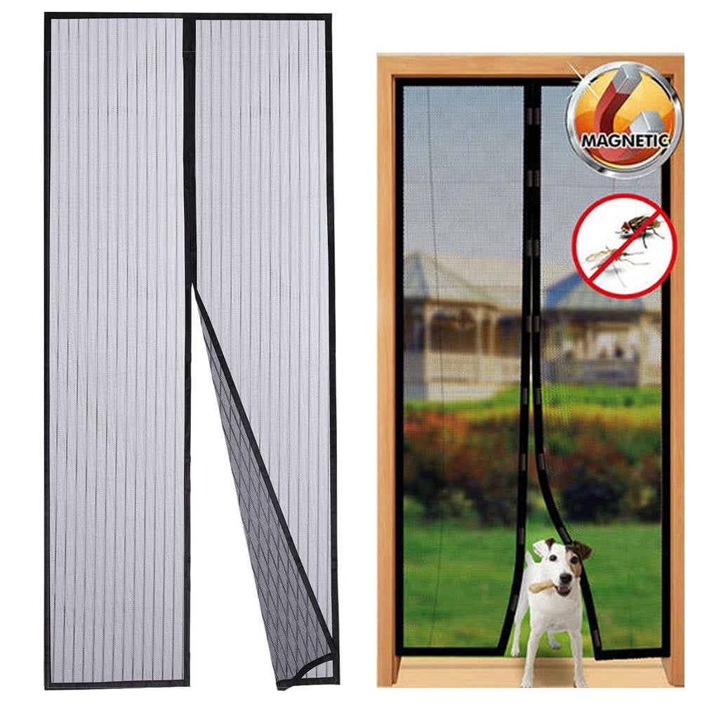 Magnetic Screen Door Self Closing Pet Friendly Keeps Bugs Out Fits ...
