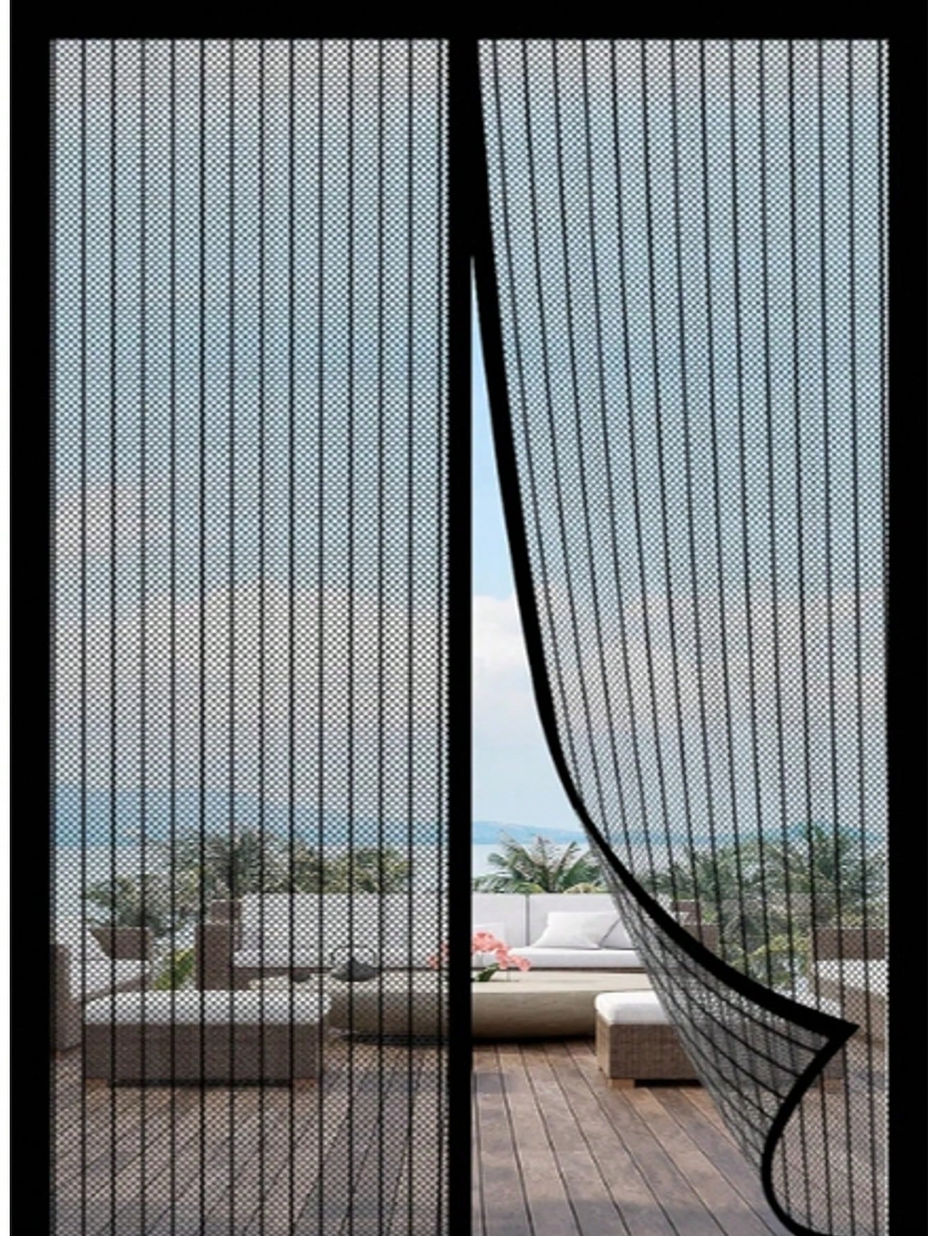 Magnetic Screen Door - Suitable For Door Size: 100cm X 210cm, Self ...