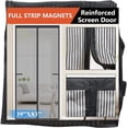 Heavy Duty Magnetic Screen Door Full Strip Magnets for Single, Front ...