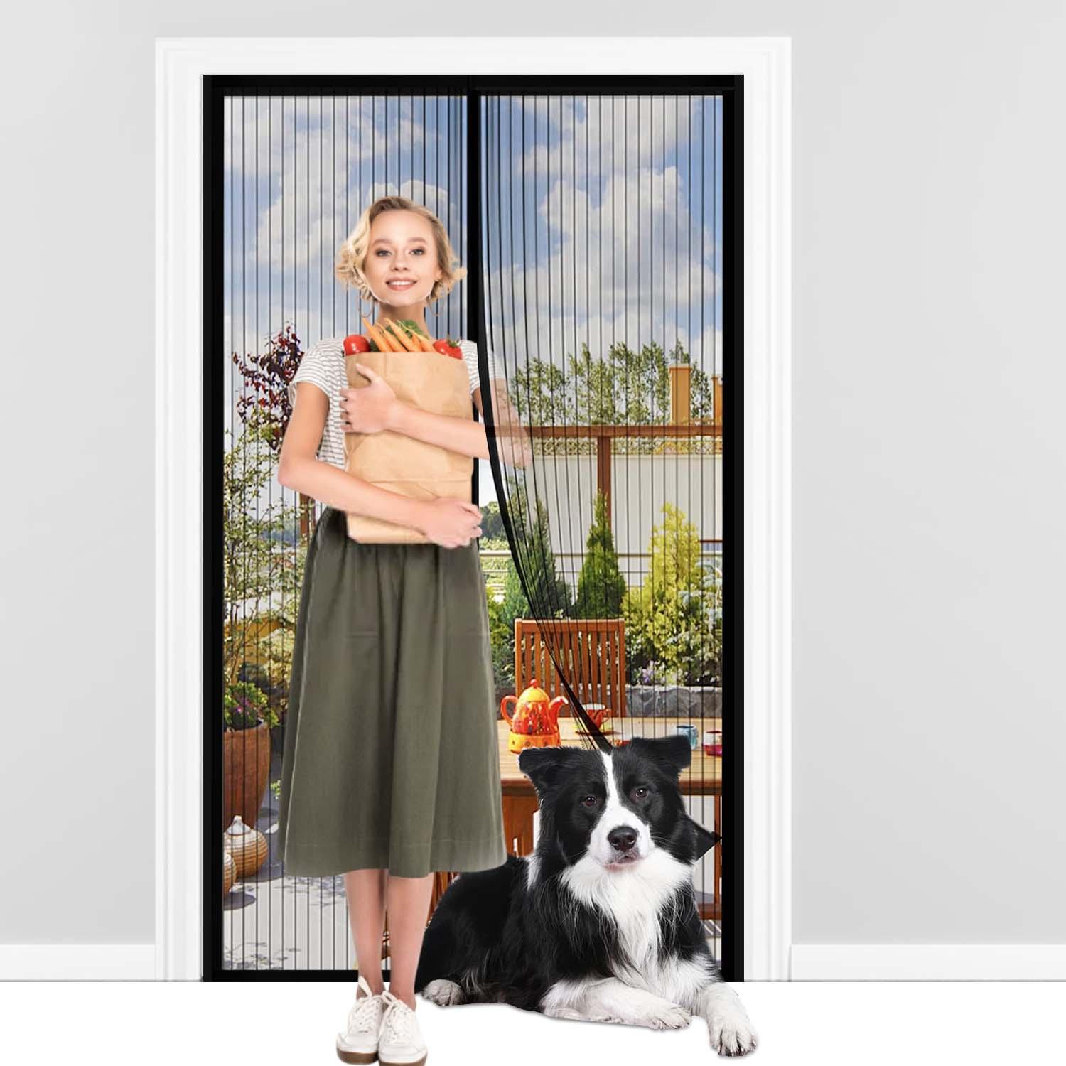 Magnetic Mesh Screen Door - Magic Bug & Mosquito Protector Door Screen ...