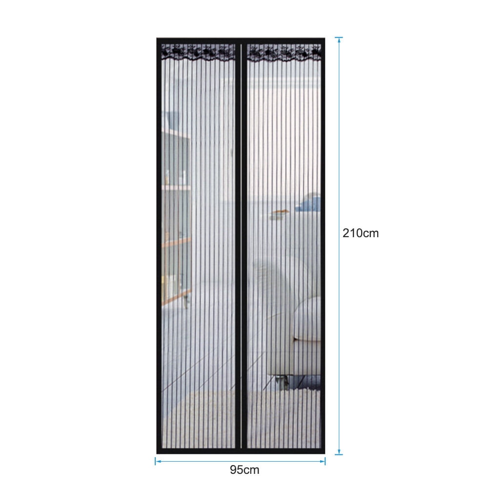 Magnetic Screen Door with Mesh Curtain,Doorway Mosquito Net Bug Mesh ...
