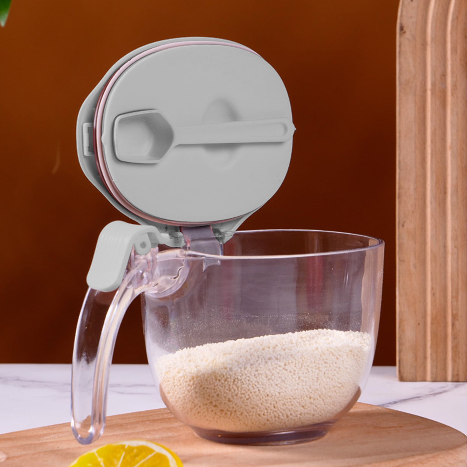 Magnetic Seasoning Jar with Built-In Measuring Spoon | Airtight Shell ...