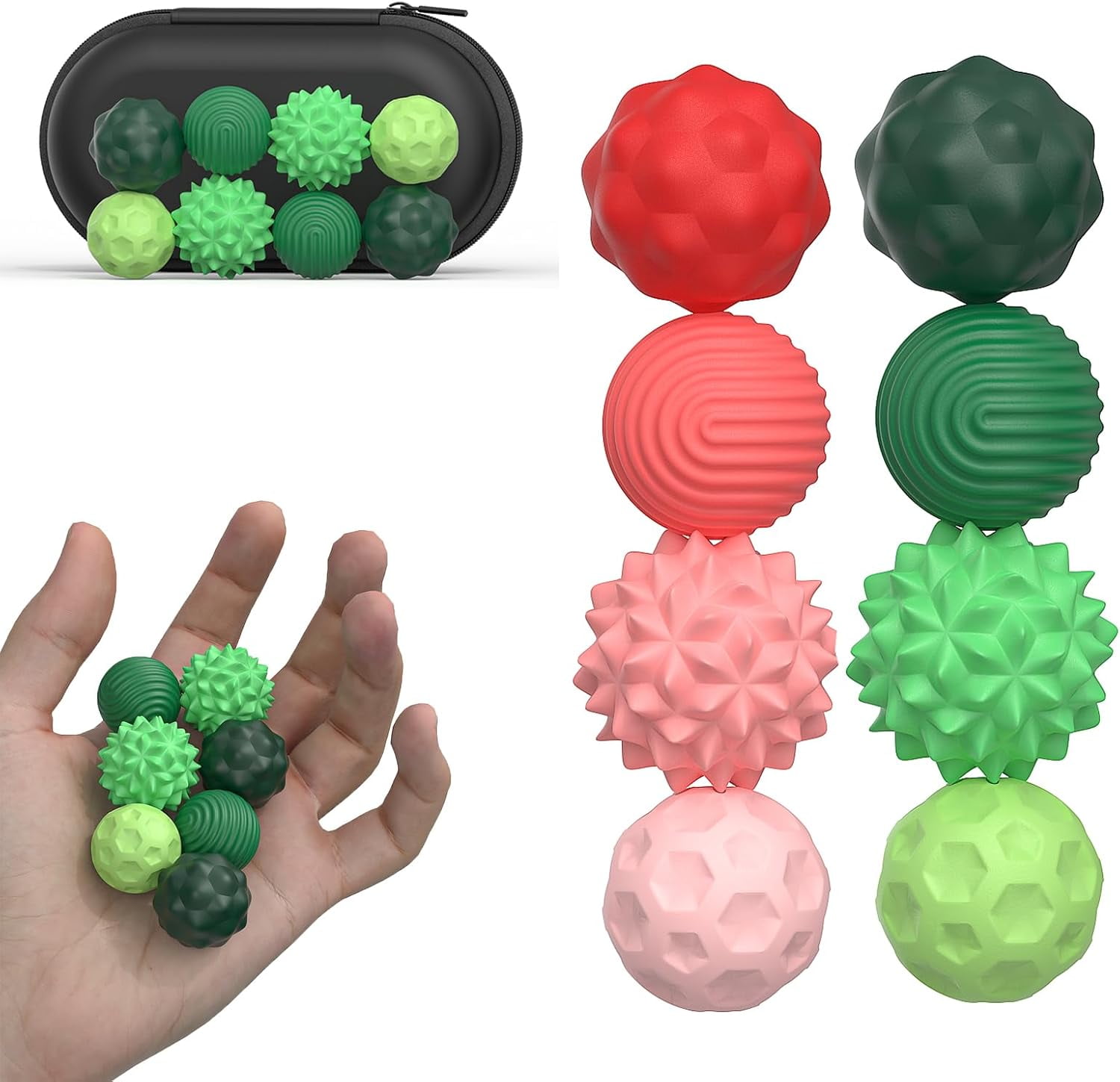 Magnetic Sensory Balls Fidget Toys - 8pcs Attraction Balls with ...
