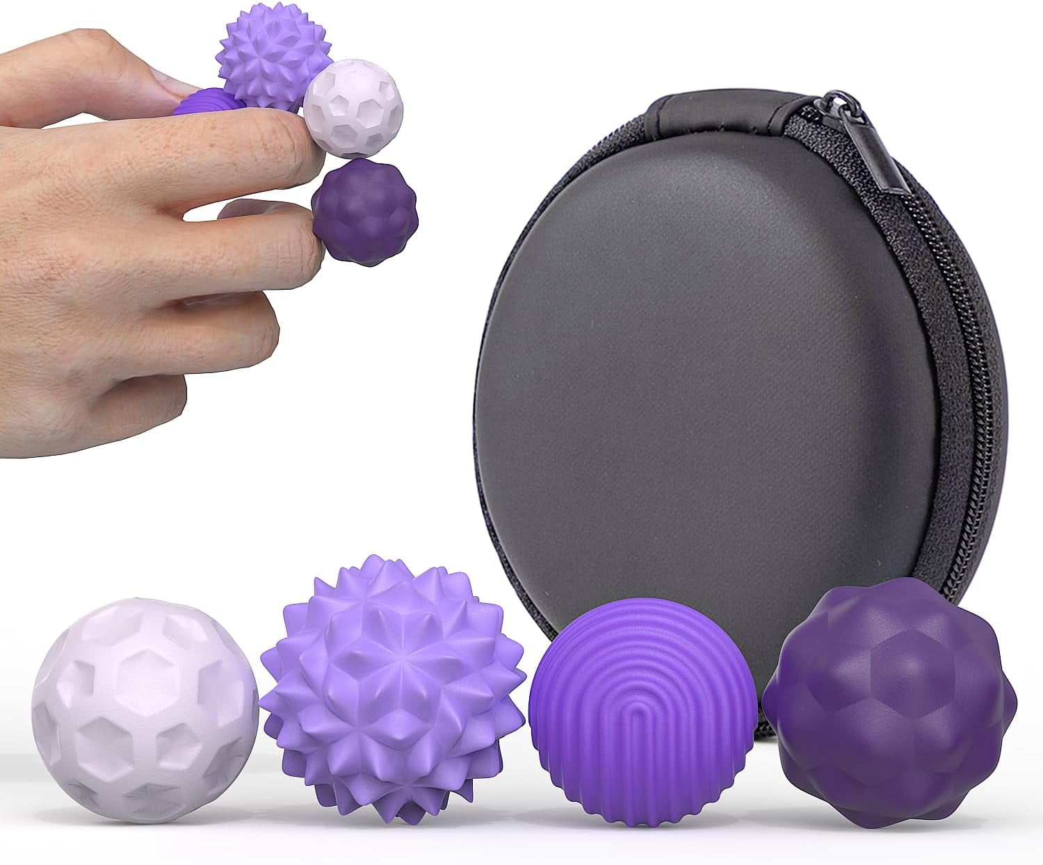Magnetic Sensory Fidget Ball Toy, Attracting Stress Ball with Silicone Shell for Adults and ...