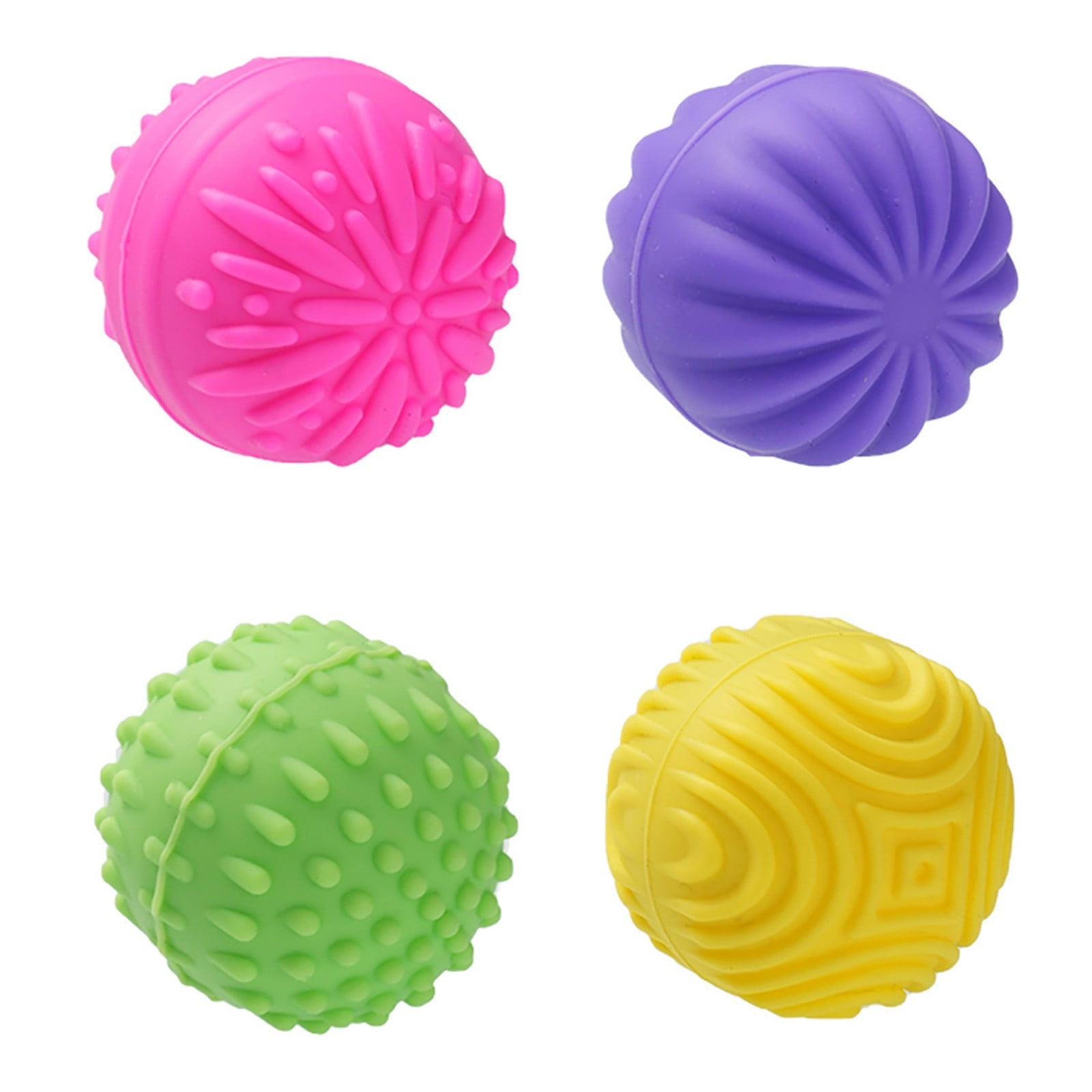 Magnetic Sensory Fidget Balls, 4 PCS Multi Color Texture Tactile ...
