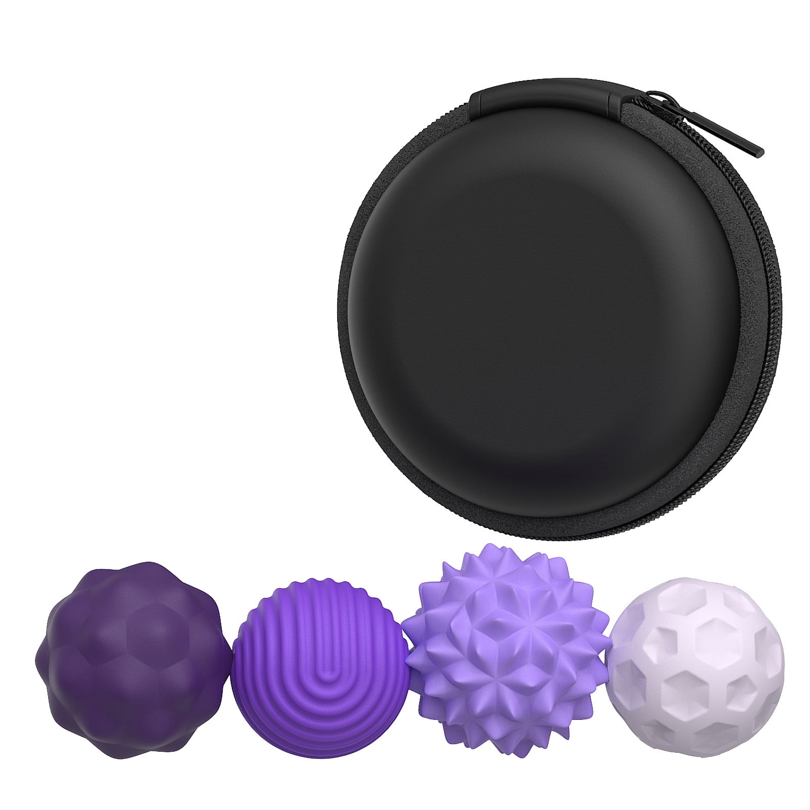 Sensory Fidget Balls 4-Pack Silicone Stress Relief Toys for Adults,Teens with Autism, ADHD ...