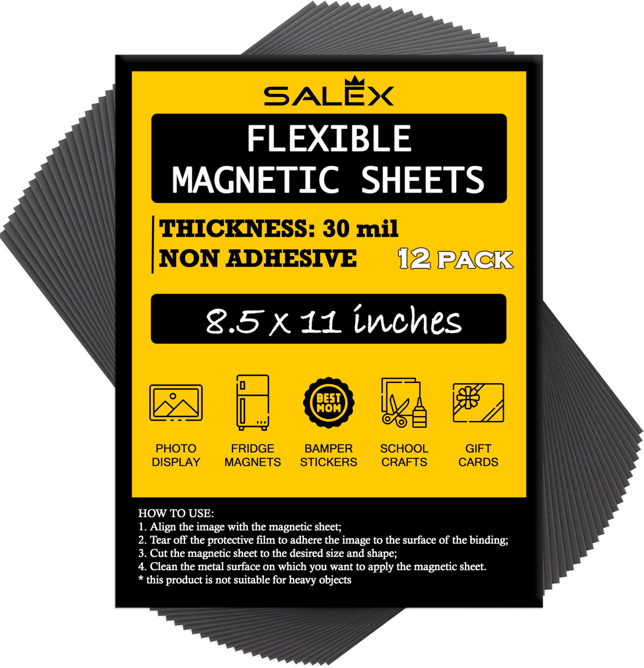 Magnetic Sheets 8.5" x HMF23 11" Non Adhesive Pack for Dies Storage ...
