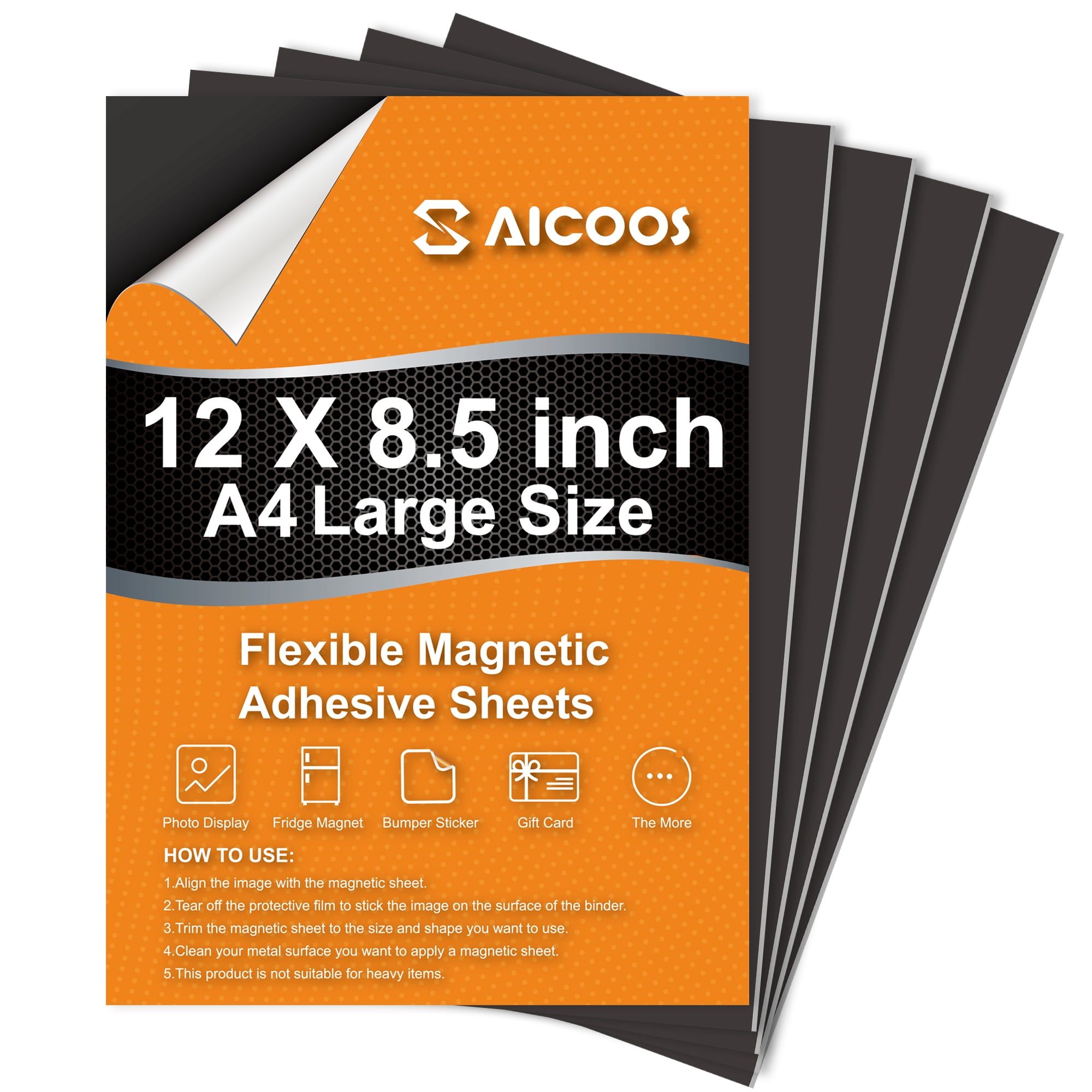 Magnetic Sheets with Adhesive Backing-Easy to Cut Magnet Sheet for ...