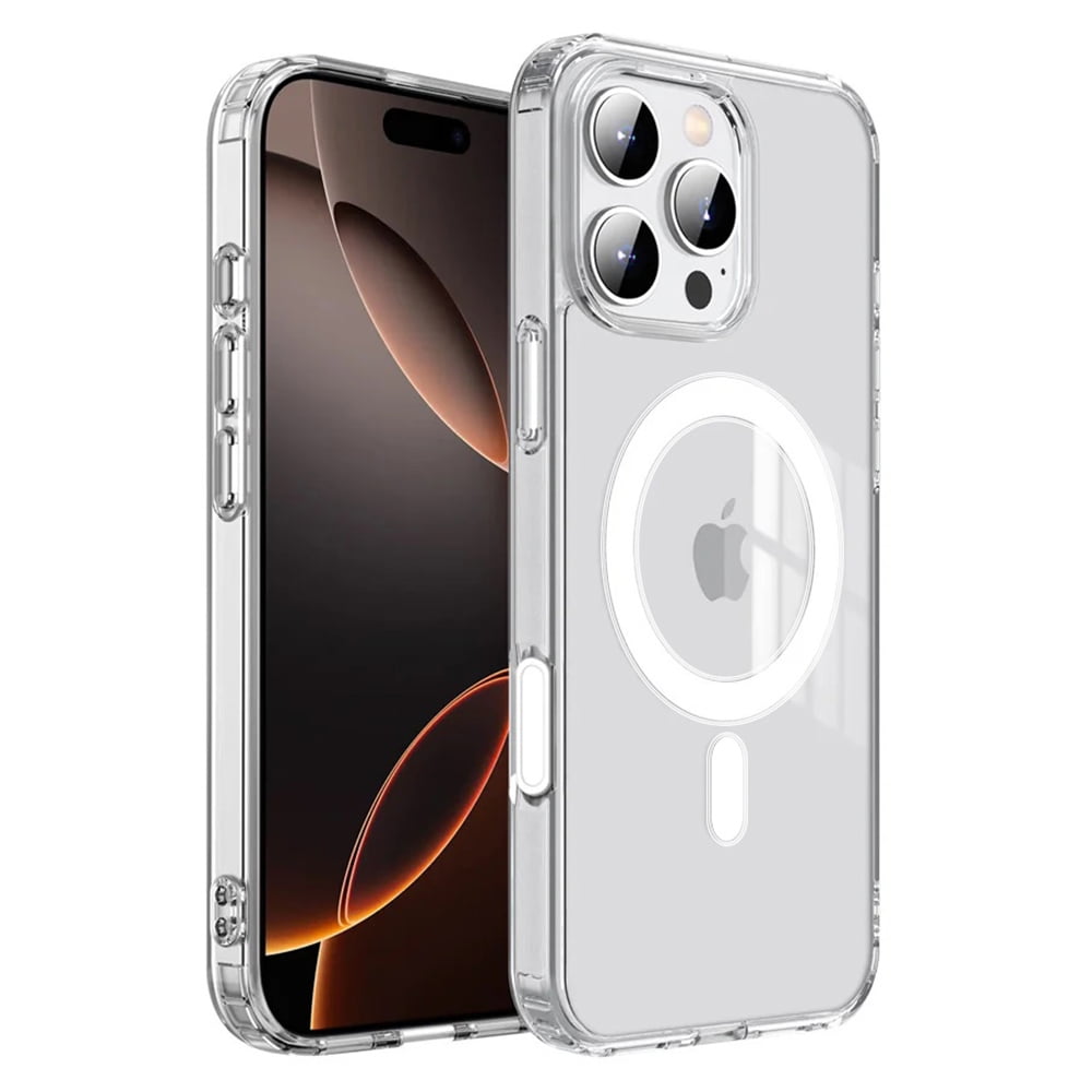 Magnetic Shockproof Clear Case for iPhone 16 Pro Max with Camera Control Capture Button ...