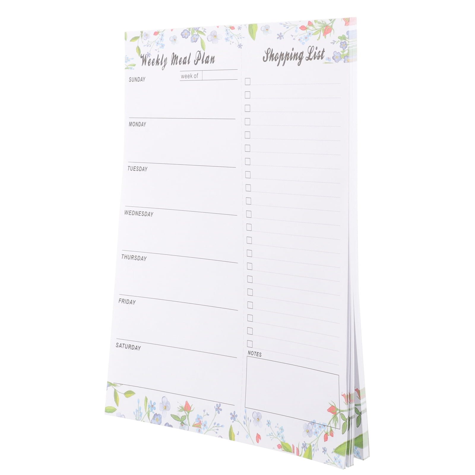 Magnetic Shopping List Grocery Cross-Border English Week Food Plan ...