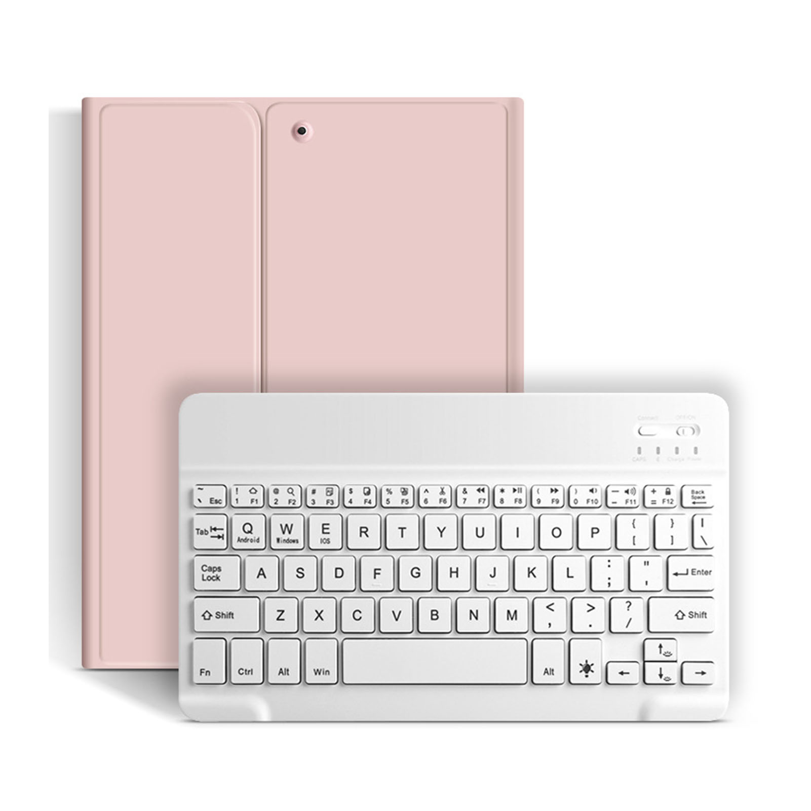 Magnetic Shortcut Keys, Kickstand, Pencil Holder Included Pink Case ...