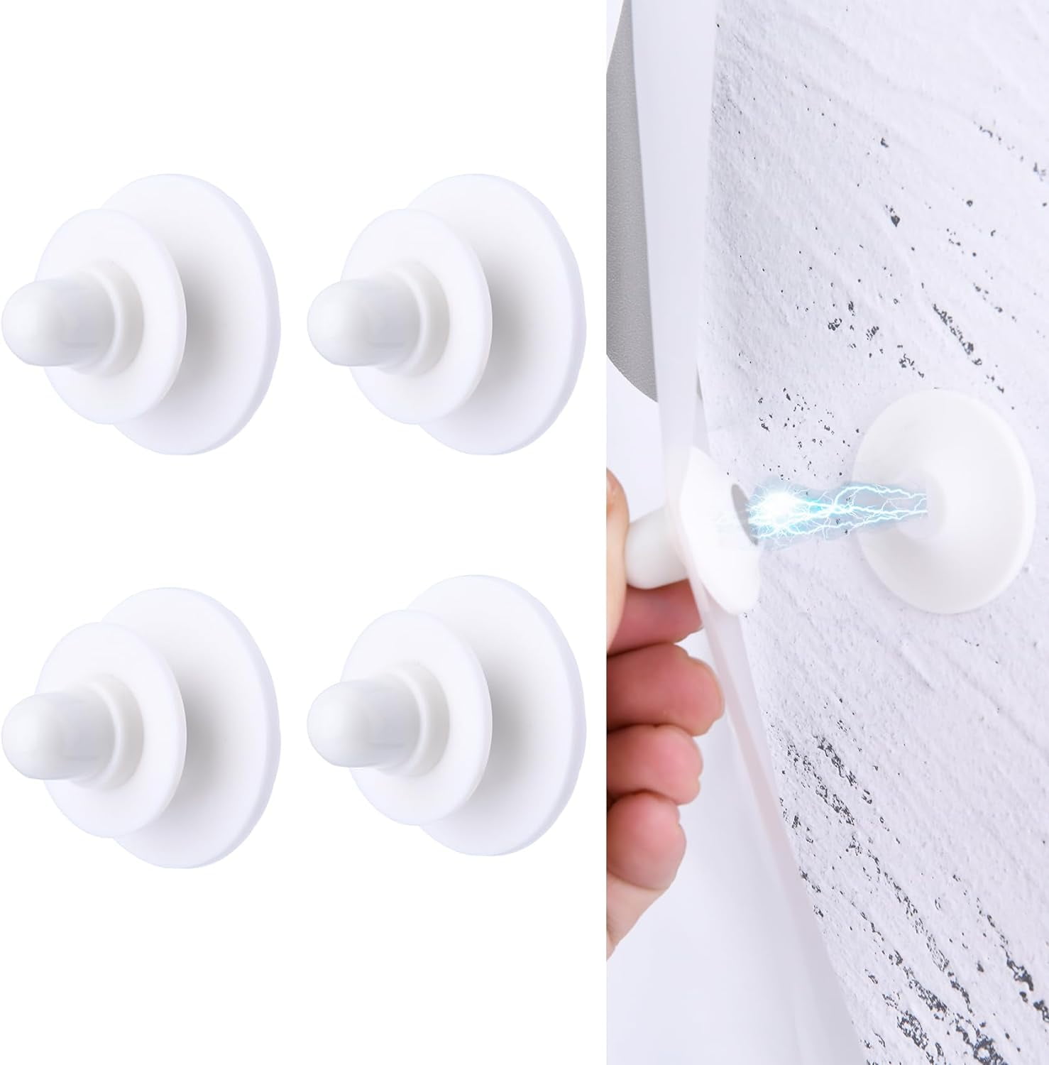 Magnetic Shower Curtain Clips, Self Adhesive Splash Guard Keep Liner ...