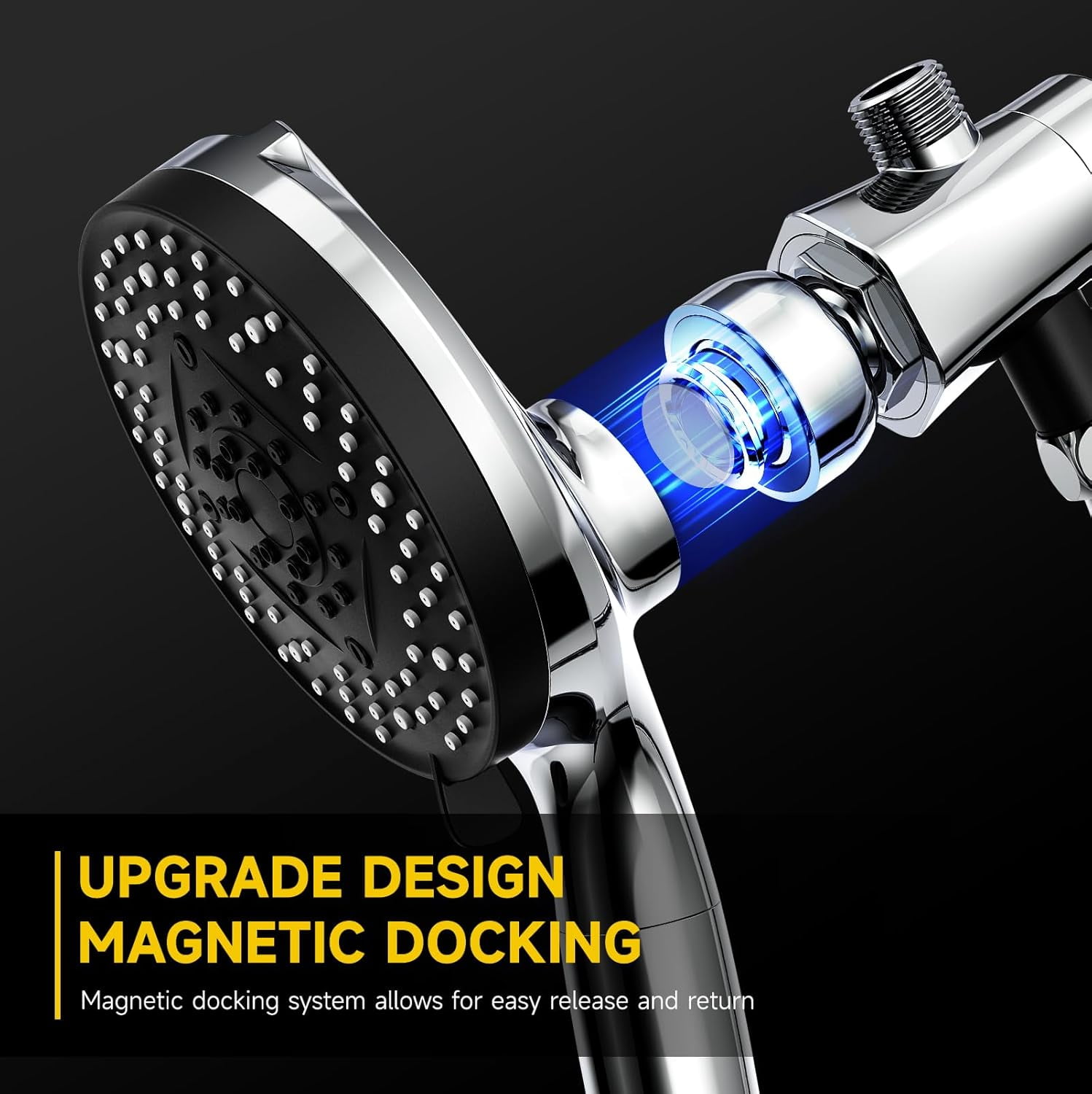 Magnetic Shower Head Effective Filtration with 10 Spray Handheld, 10 ...
