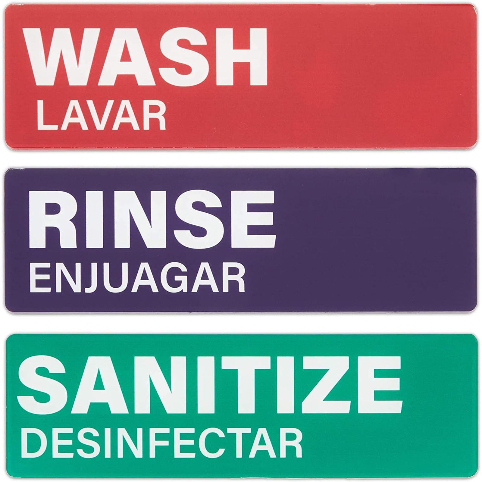 Magnetic Signs, Wash Lavar, Rinse, Clean (3 Pack) - Walmart.com