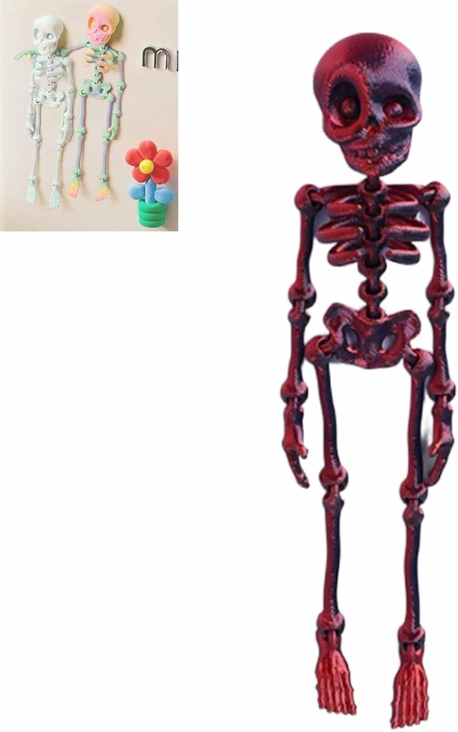 Magnetic Skeleton, Poseable Skeleton Fridge Magnets, 3D Printed Vintage ...
