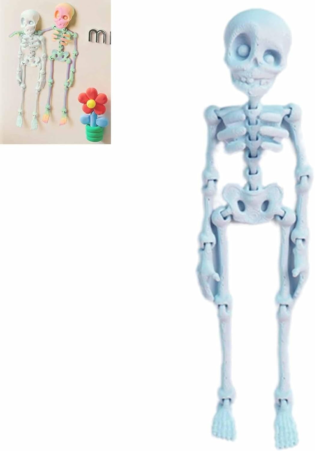 Magnetic Skeleton, Poseable Skeleton Fridge Magnets, 3D Printed Vintage ...