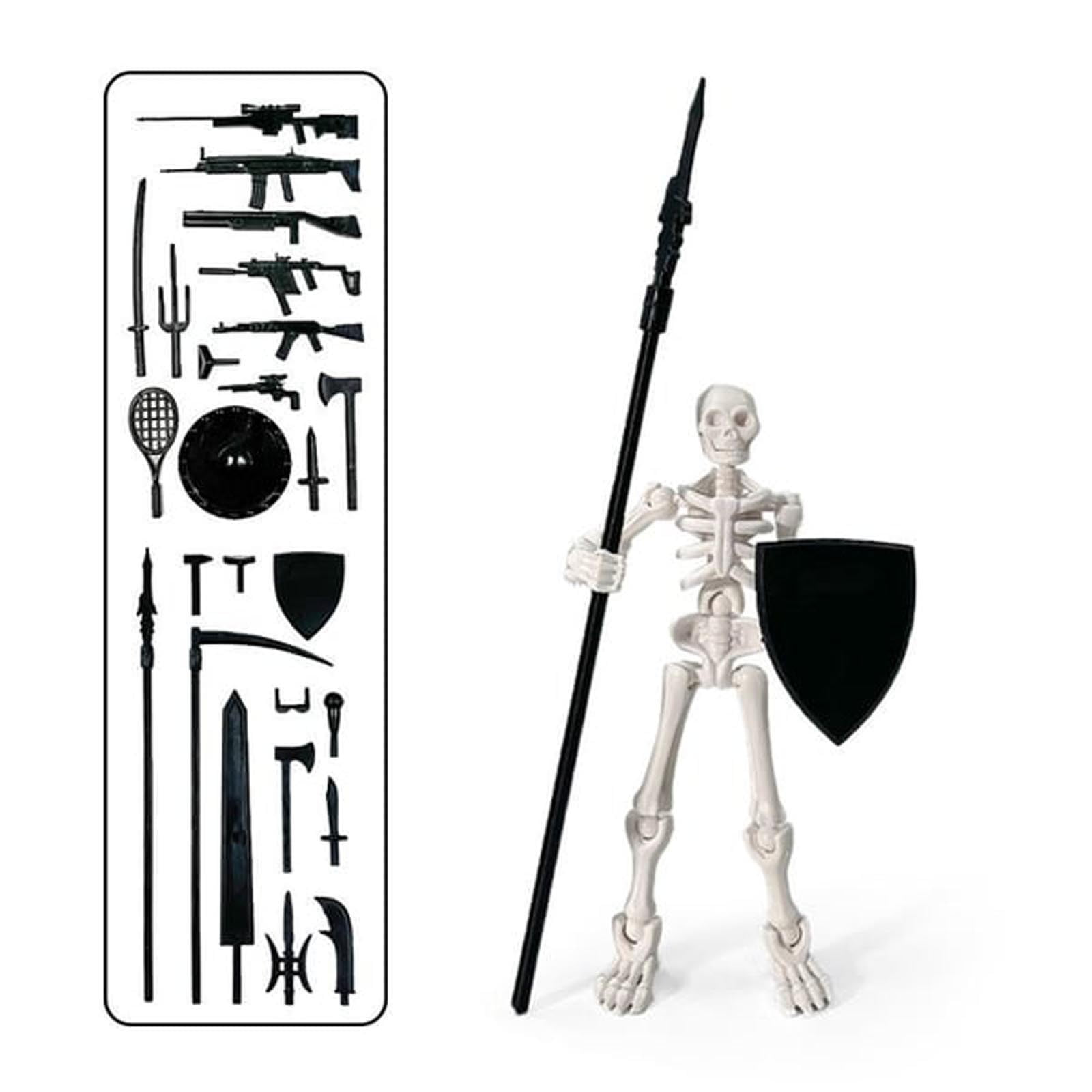 Magnetic Skull Action Figure, Multi-Joint Skeleton Model, Flexible ...