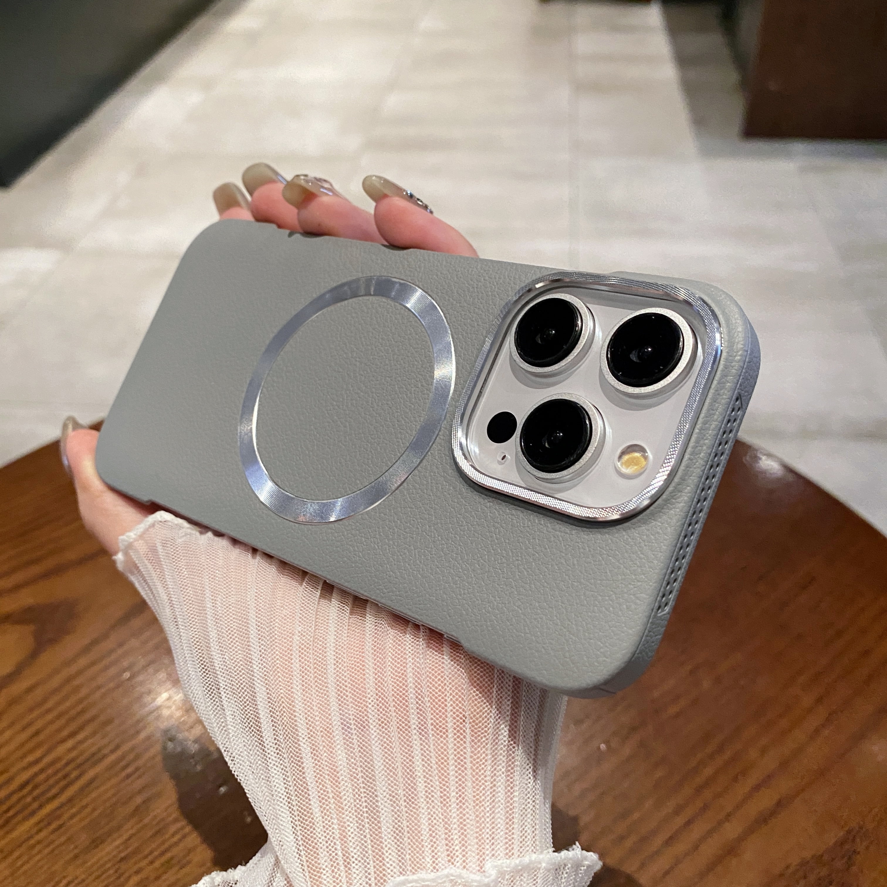 Magnetic Slim Case for iPhone 12 Compatible with MagSafe, Ultra-Thin ...