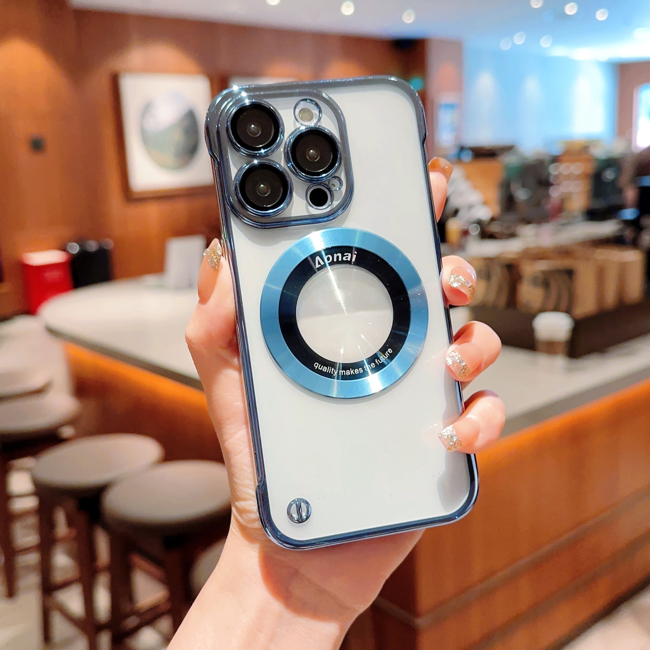 Magnetic Slim Case for iPhone 15 Plus Compatible with MagSafe, Matte PC ...