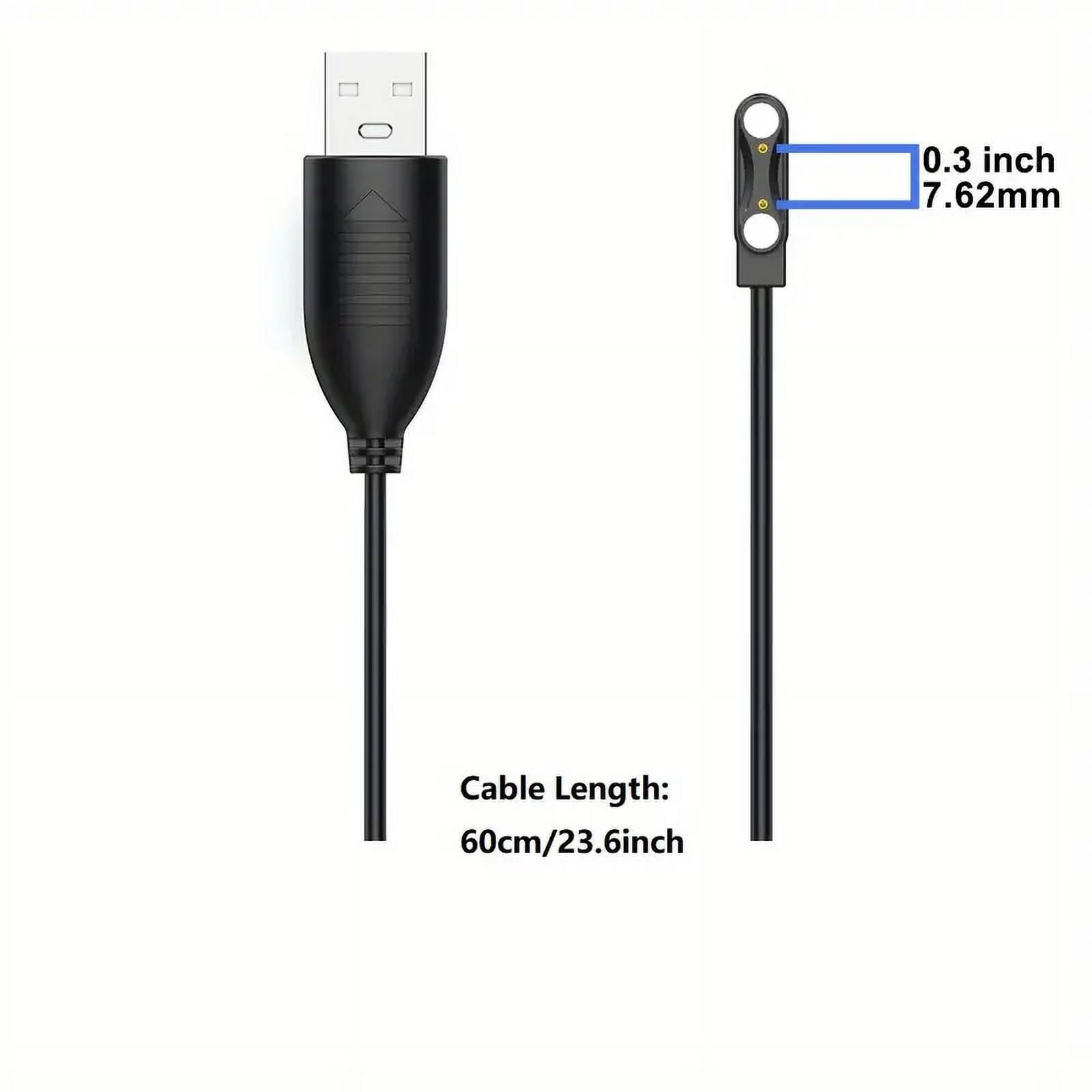 OLY Magnetic Smartwatch Charger Cord, Durable USB Pogo Pin Cable ...