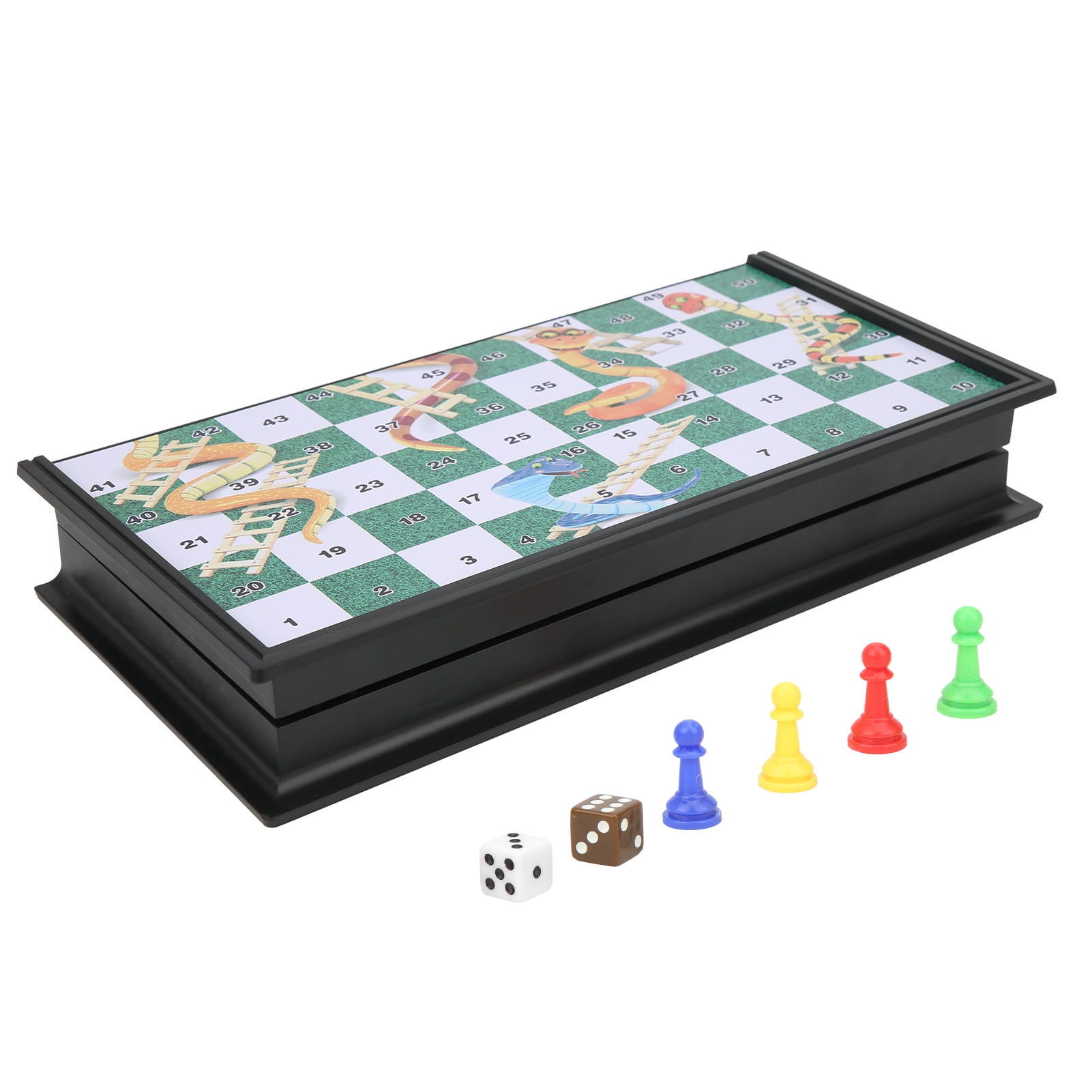 Magnetic Snake Ladder Chess Foldable Chessboard Educational Children ...