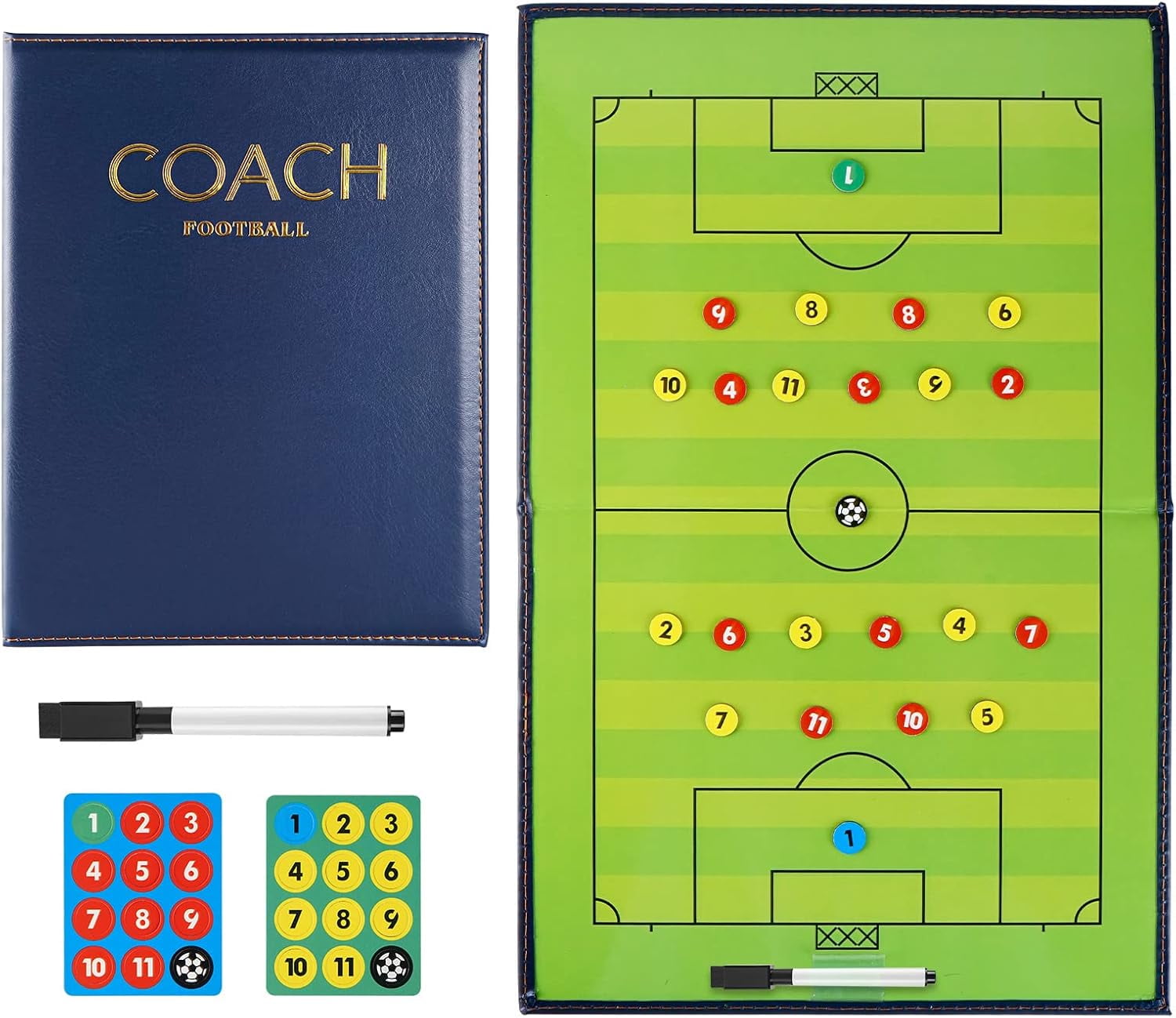 Magnetic Soccer Coaching Tactics Board, Portable Soccer Clipboard for ...