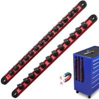 Magnetic Socket Holder Organizer Set: 9-Piece Detachable 1/4, 3/8, 1/2 ...