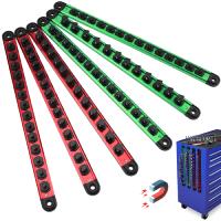 Magnetic Socket Holder Organizer Set: 9-Piece Detachable 1/4, 3/8, 1/2 ...