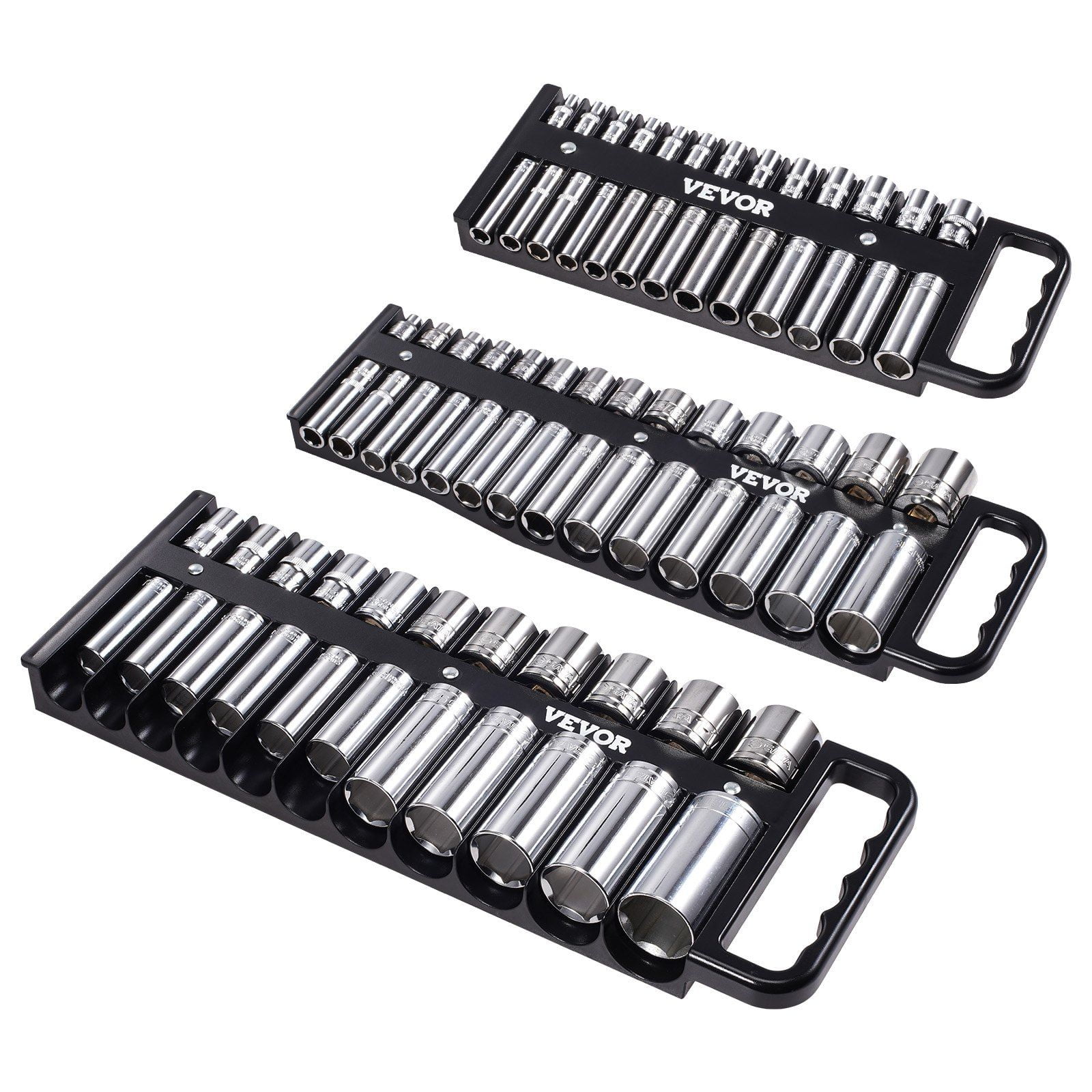 Magnetic Socket Organizer Tray for ToolboxDrawers,Holds 76 Sockets in 1 ...
