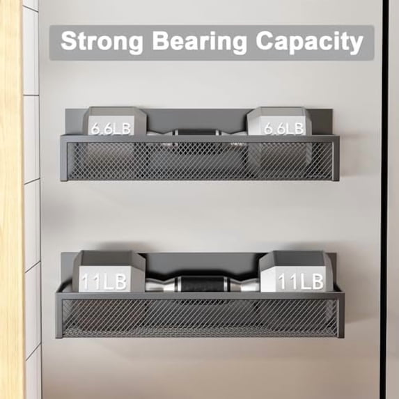 Magnetic Spice Rack for Refrigerator, 2 Pack Magnetic Shelf, Fridge ...