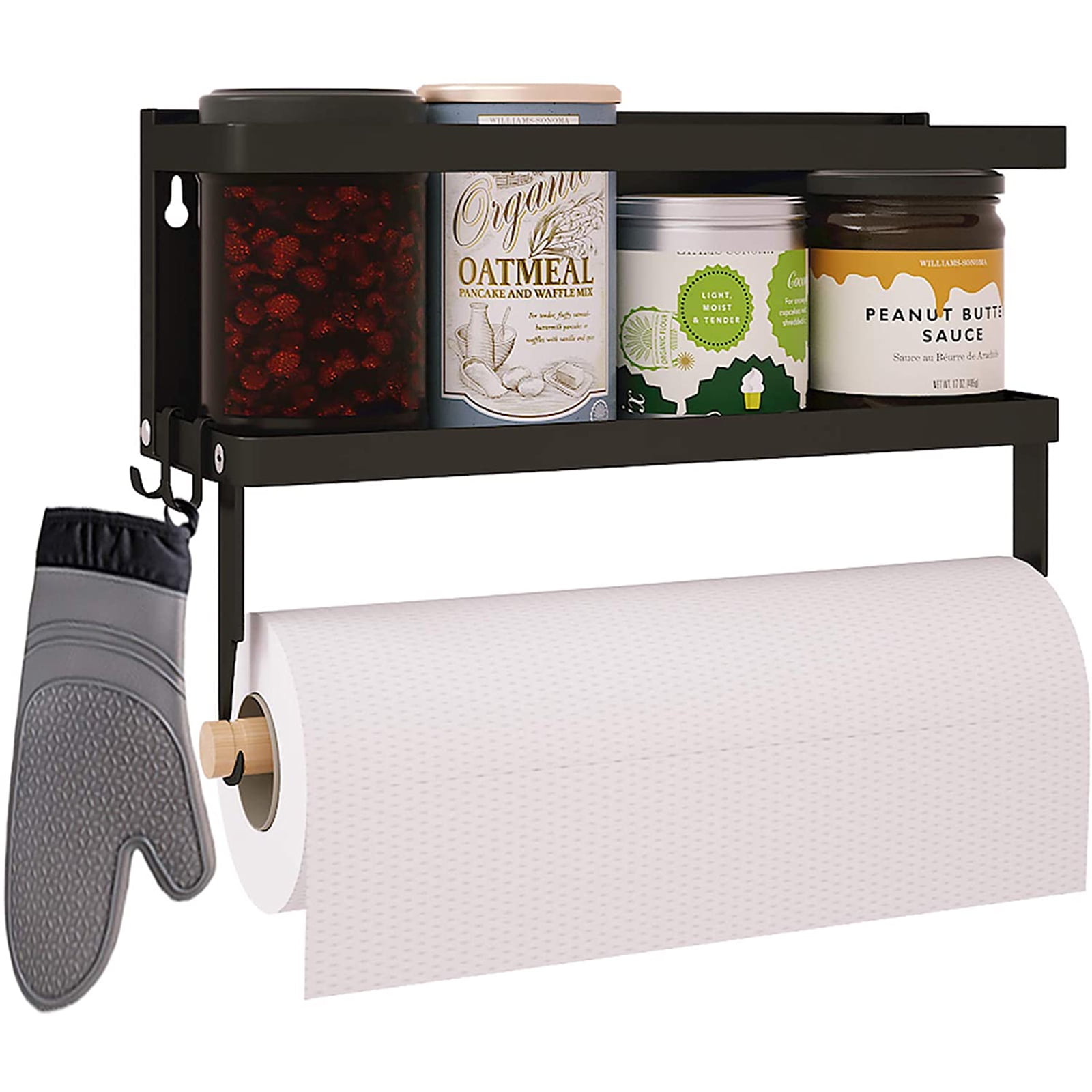 Magnetic Spice Rack for Refrigerator , Magnetic Paper Towel Holder For ...